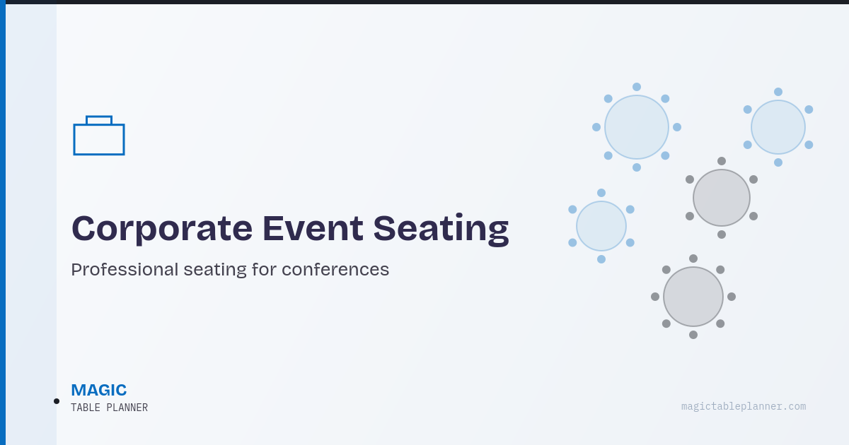 Corporate Event Seating Chart | Magic Table Planner