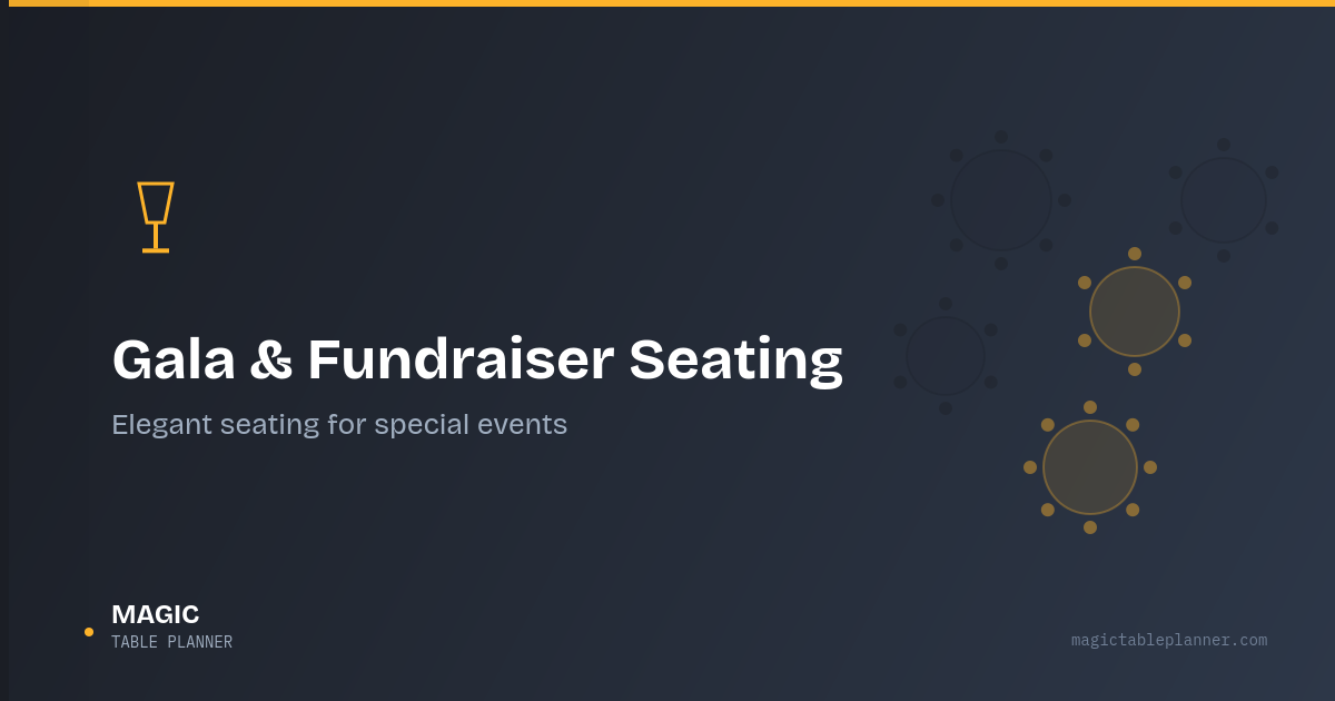 Gala Seating Chart Maker | Magic Table Planner