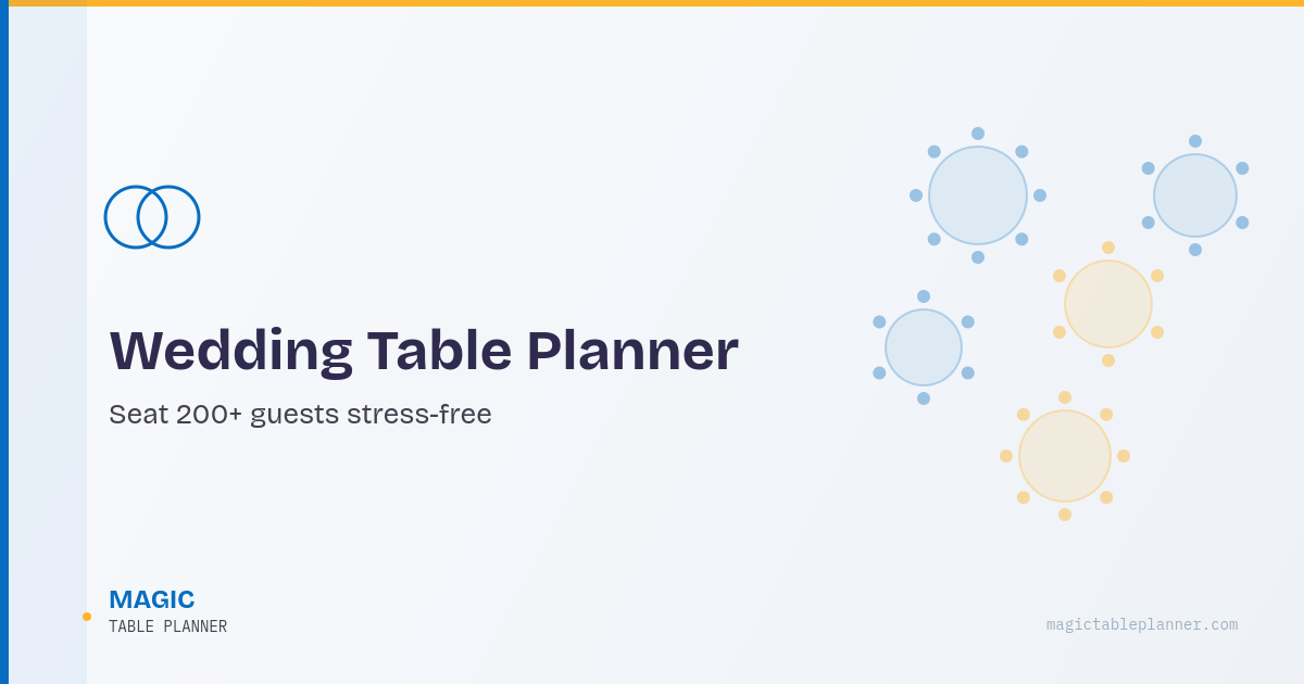Wedding Table Planner - Seat Your Guests Perfectly | Magic Table Planner